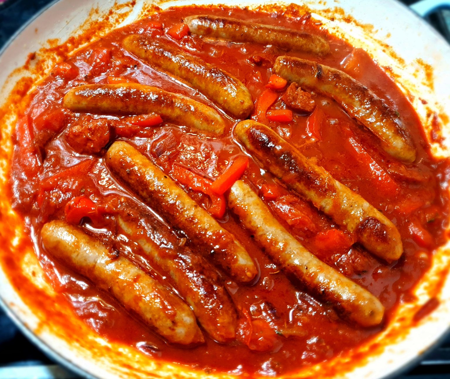 The Butcher’s House smoky sausage, chorizo & pepper stew – The Delicate ...